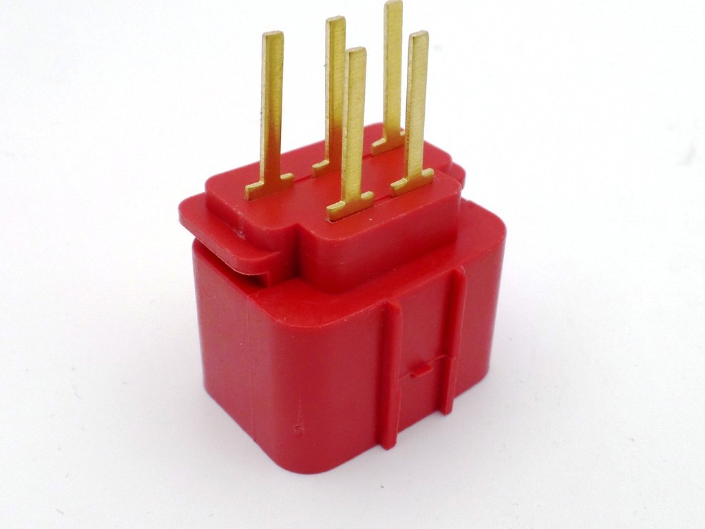 Connector 5 Way RED Kawasaki Yamaha Rectifier Header J-6