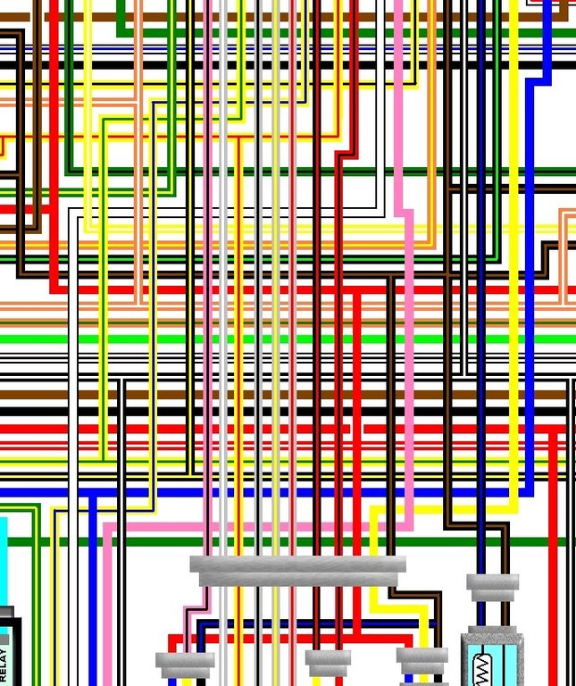 Suzuki GSX1400 K3 Australia Spec Colour Wiring Diagram