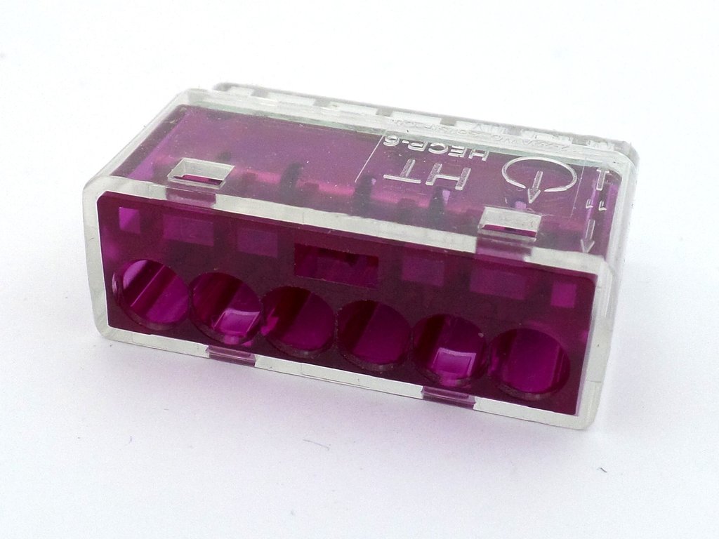 Helacon Plus 6 Way Cable Wire Violet Connector K-29