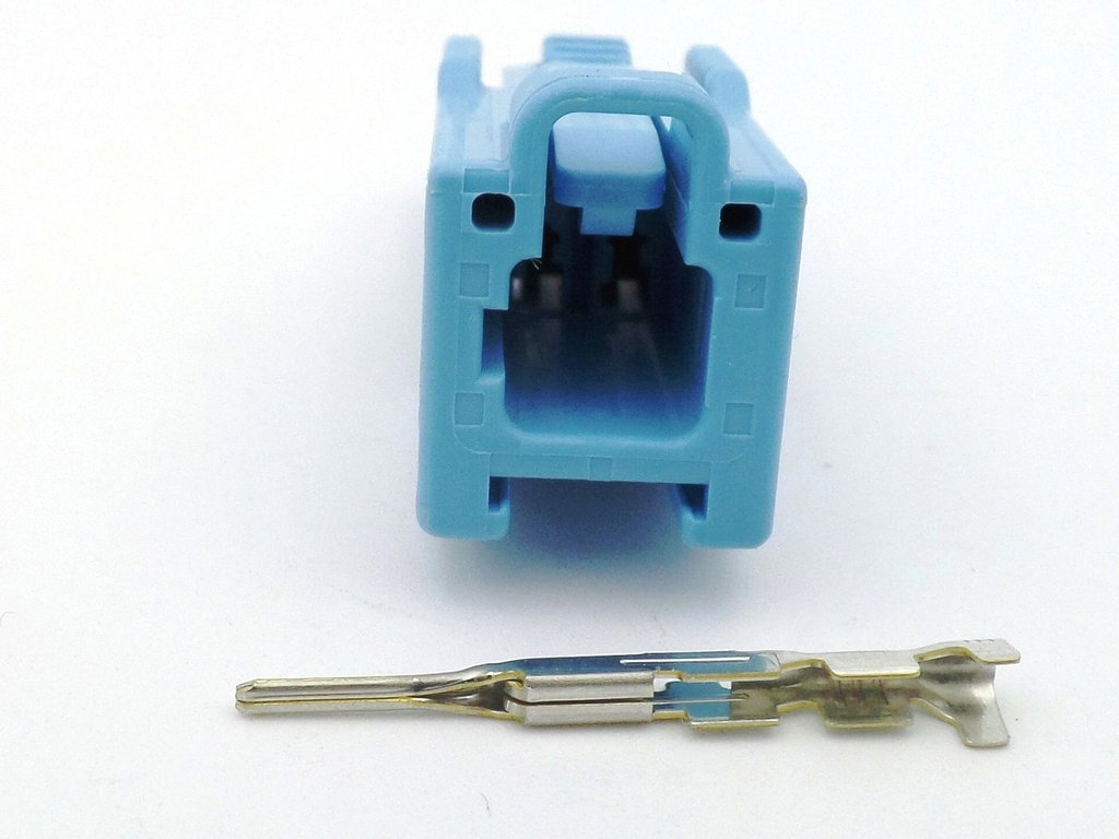 Connector 2 Way Male Blue Square Honda Indicator Plug T5-2